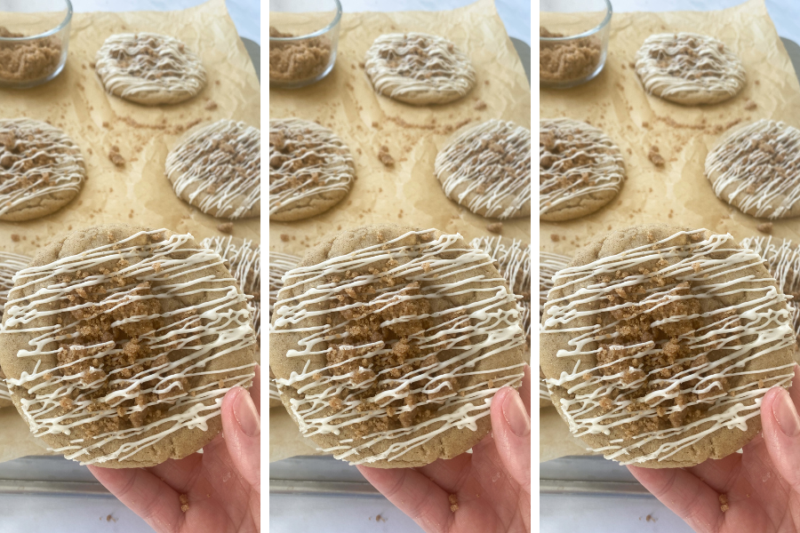 Addicting Coffee Cake Cookies - Little Mama Cookies