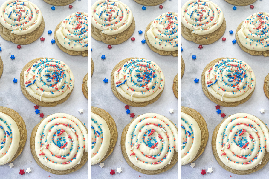 Easy 4th of July Cookies - Little Mama Cookies